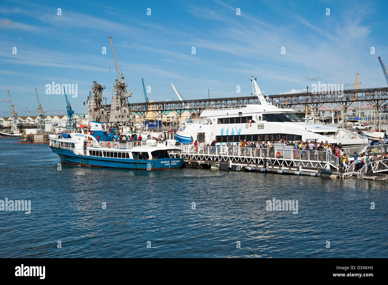 Robben Island ferries dock in Cape Town Harbour South Africa the Susan ...