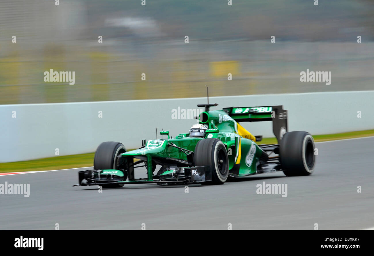 Giedo van der Garde (NED), Caterham CT03 during Formula One tests on ...