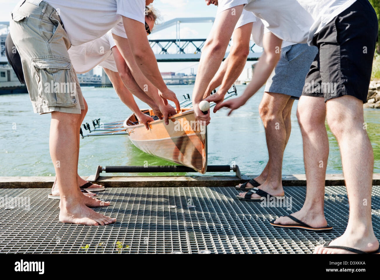 Teamwork Concept of Cooperation and Helping Hands in Rowing Sports ...