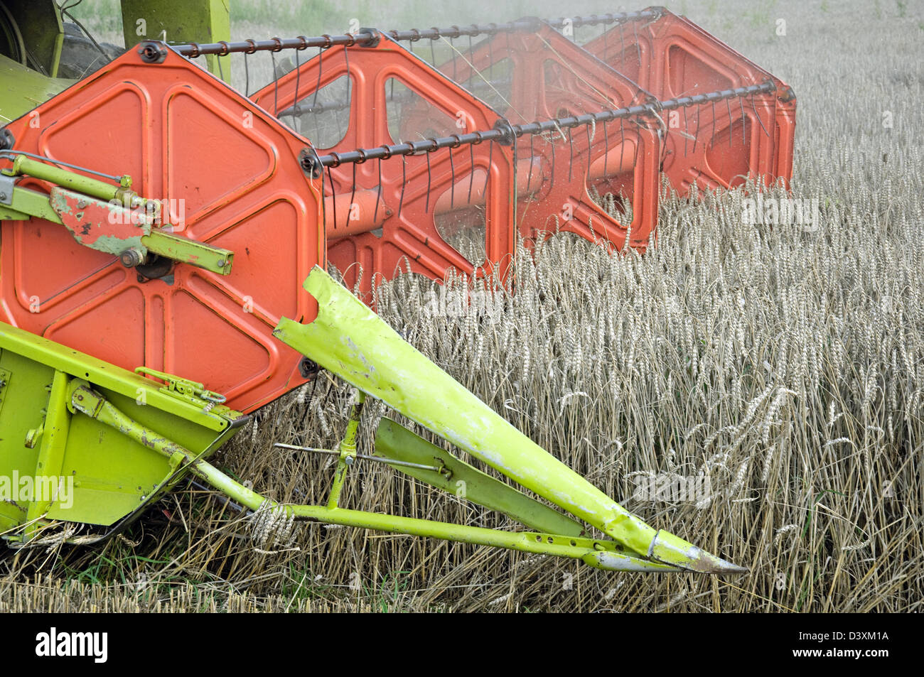 Photo of combine harvesting crops Stock Photo - Alamy