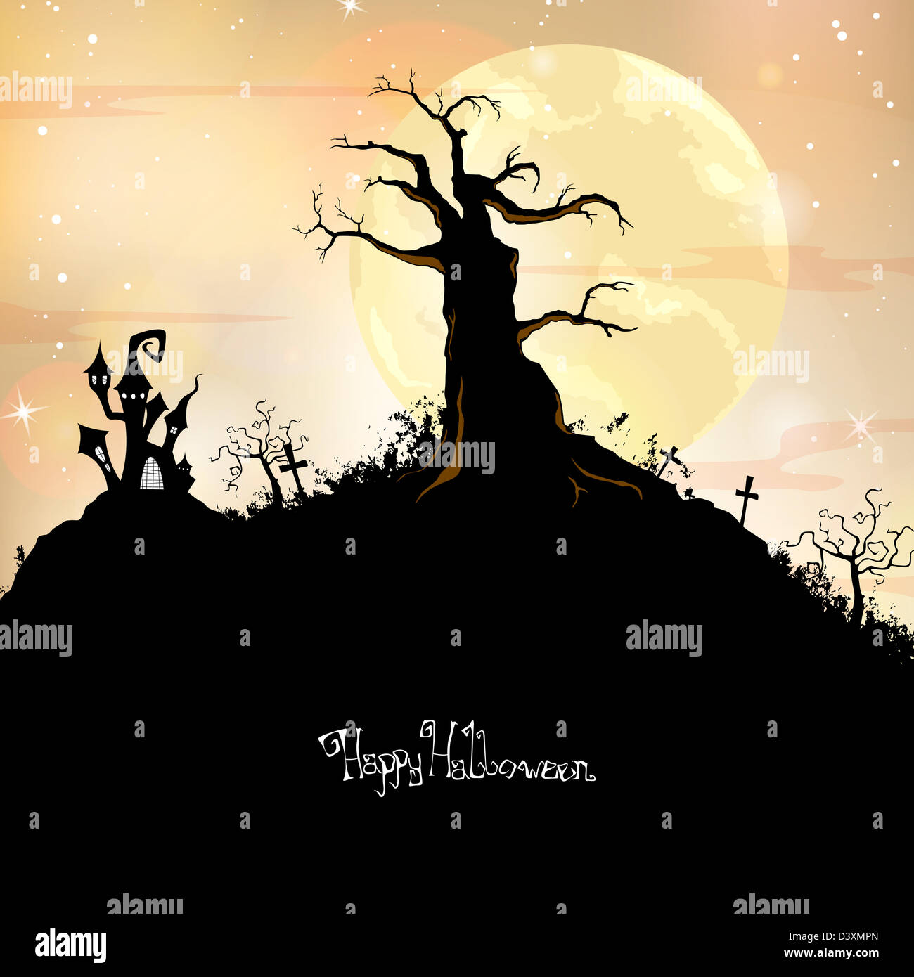 Halloween scary dead tree hi-res stock photography and images - Alamy