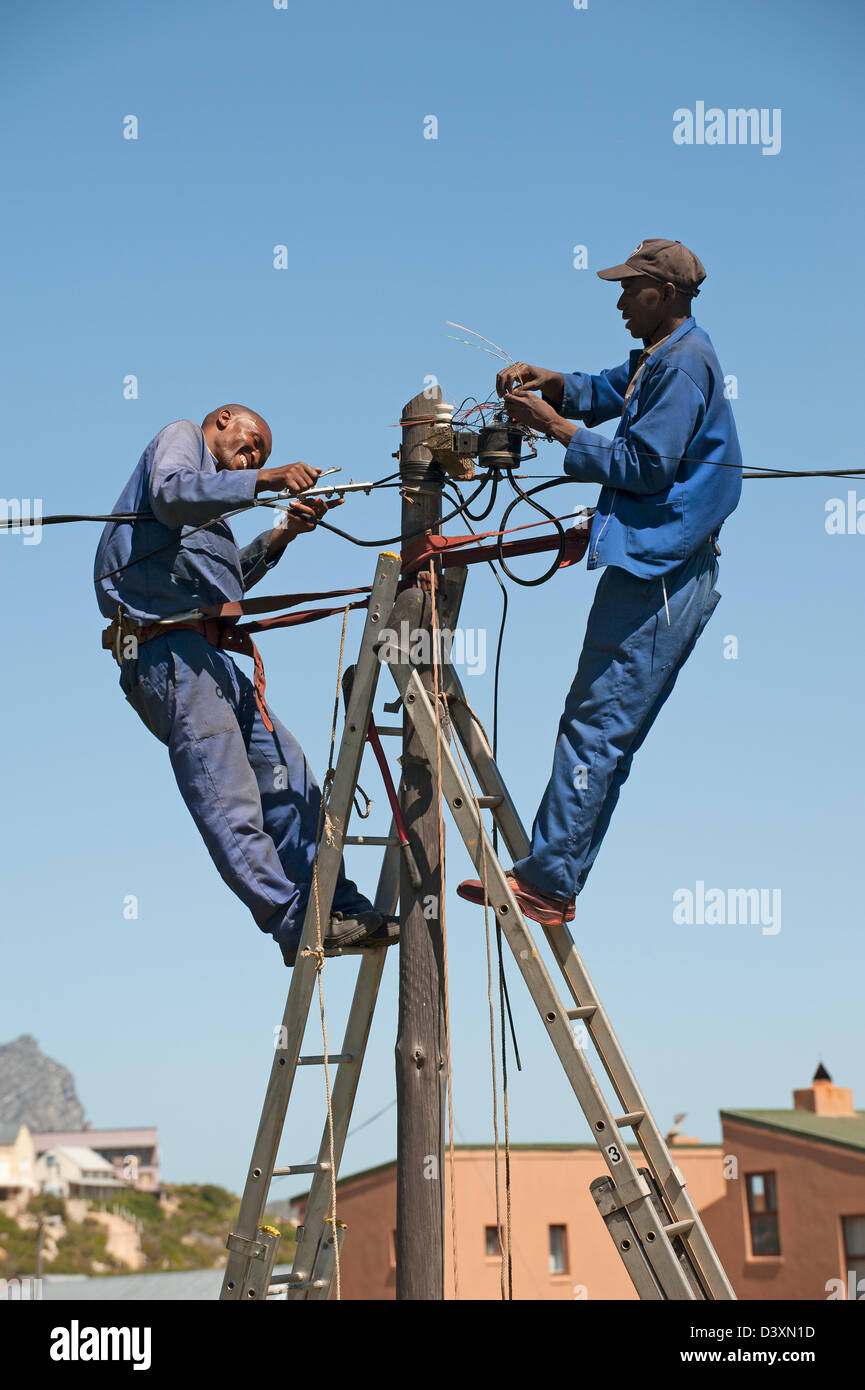 Ladder and telegraph pole hi-res stock photography and images - Alamy