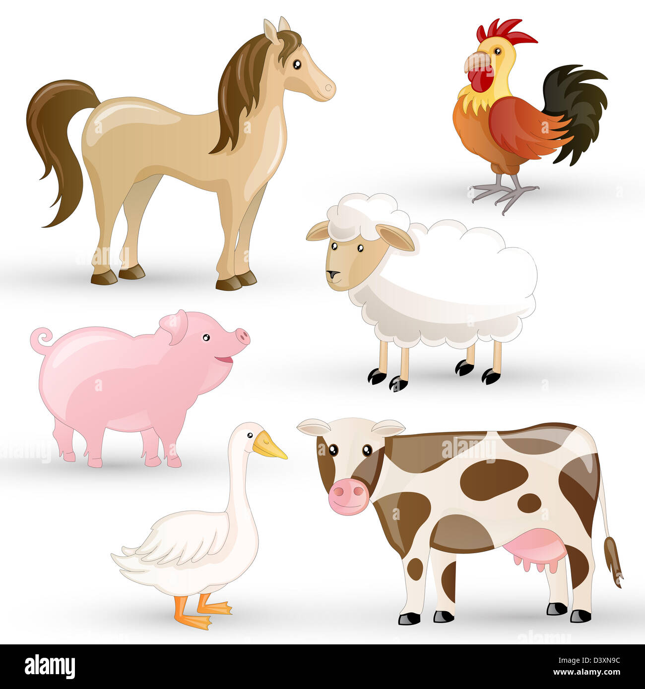 Farm cow animals icon hi-res stock photography and images - Alamy