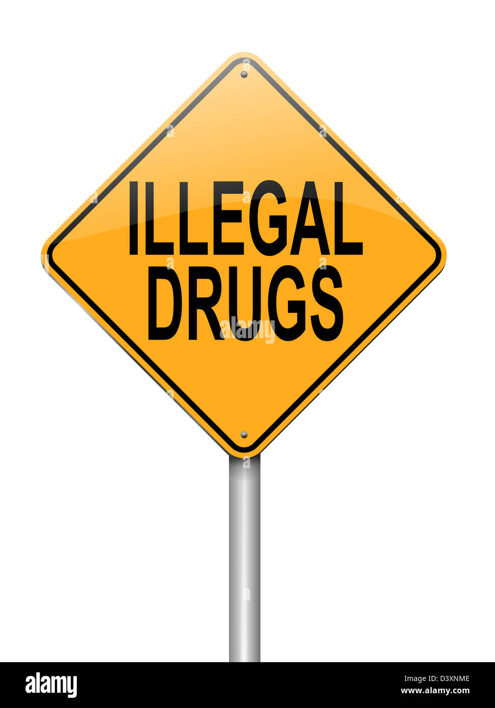 Illegal drugs sign Stock Photo - Alamy