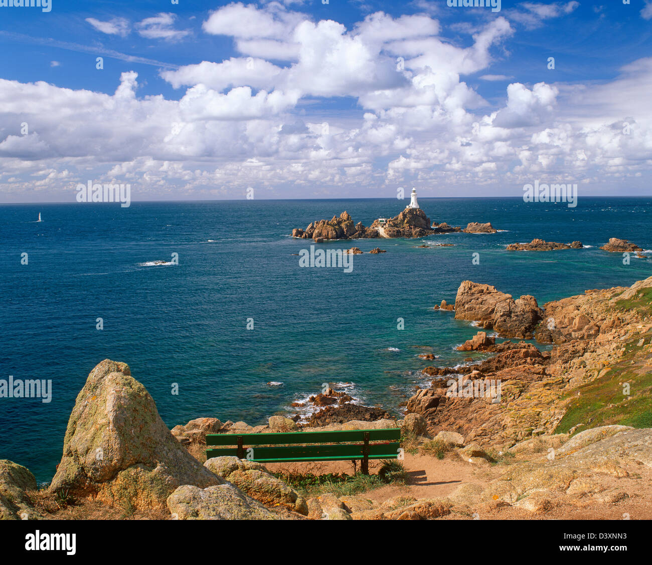 La Corbiere lighthouse, Jersey, Channel Islands Stock Photo - Alamy