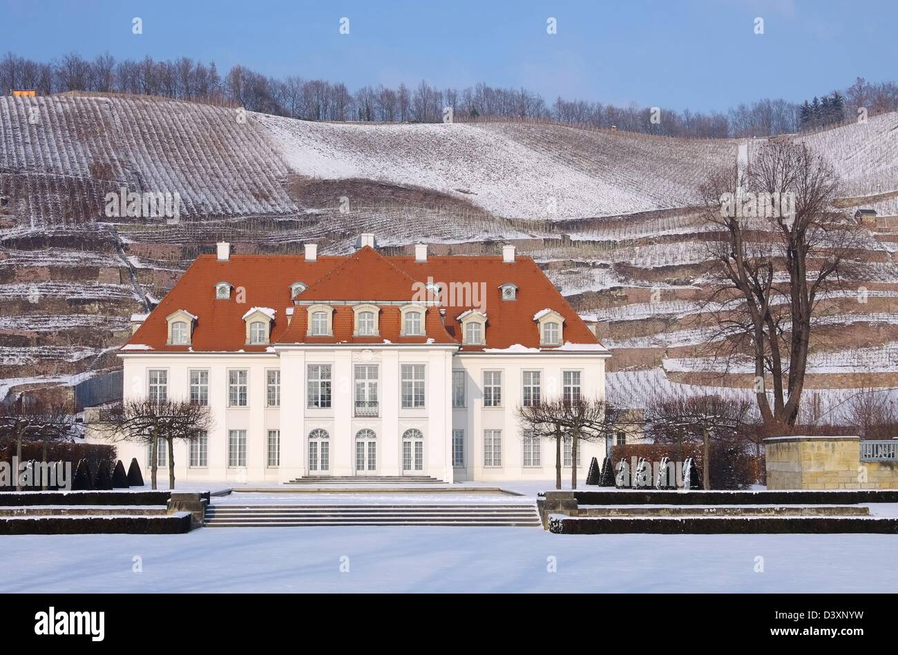 Radebeul Schloss Wackerbarth Winter - Radebeul palace Wackerbarth ...