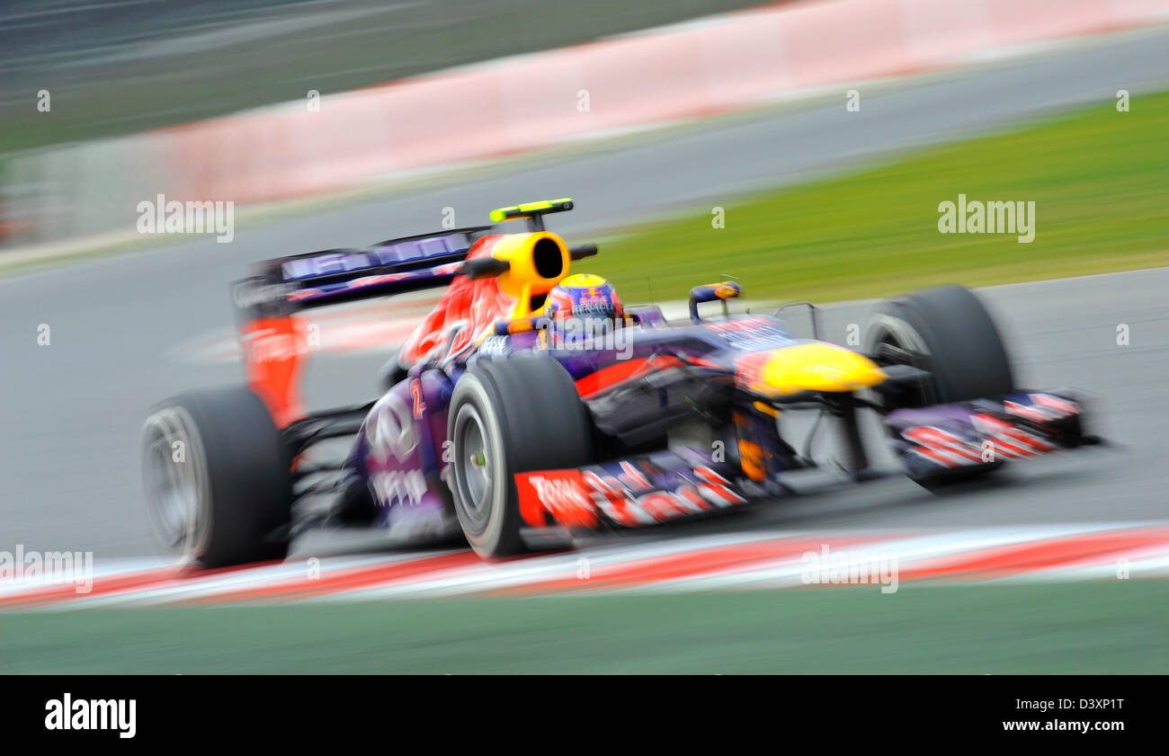 Red bull racing rb9 mark webber hi-res stock photography and images - Alamy