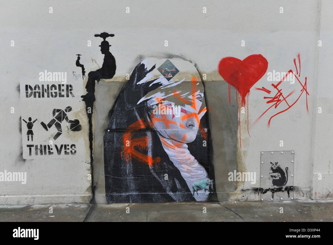 Wood Green, London, UK. 26th February 2013. A figure of a man with a ...