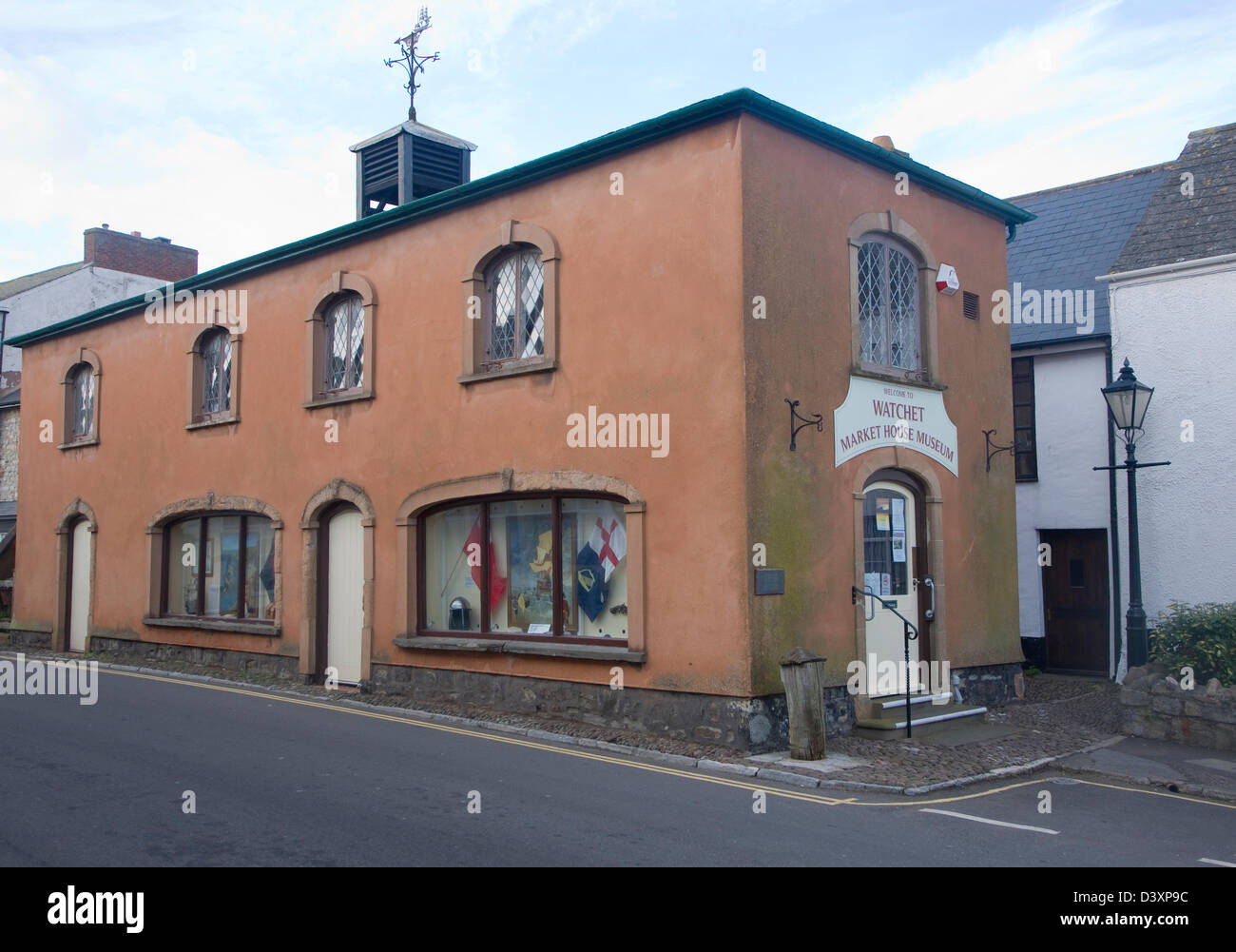 Historic Market House museum building, Watchet, Somerset, England Stock ...