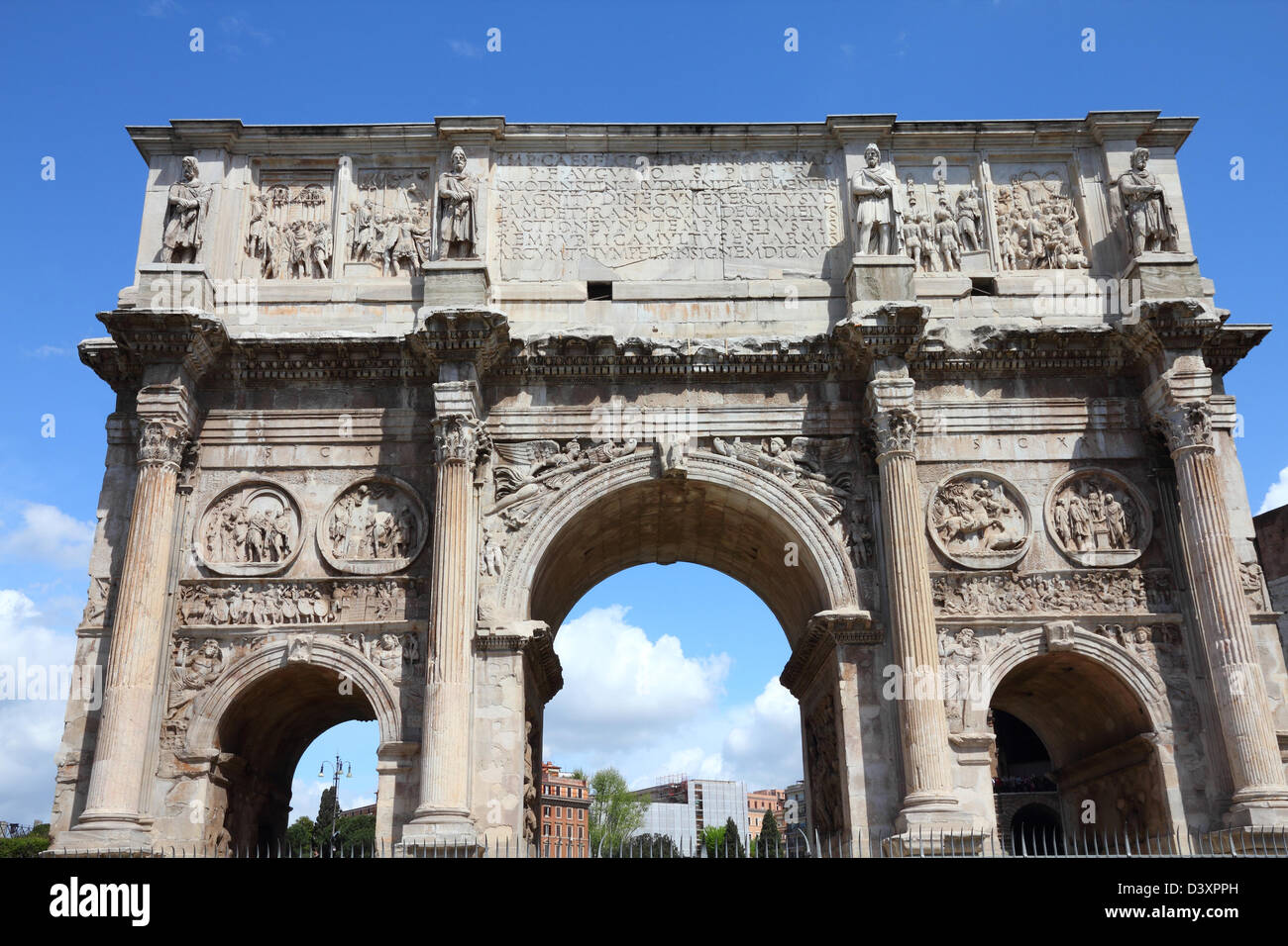 Italy - Rome. Famous triumphal arch - Arch of Constantine Stock Photo ...