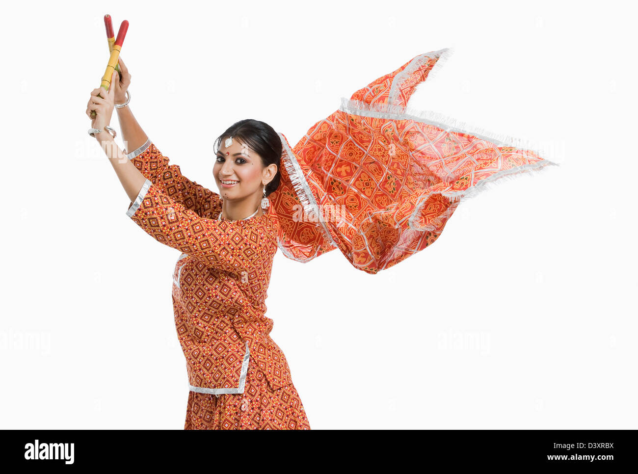 Performing dandiya raas hi-res stock photography and images - Alamy