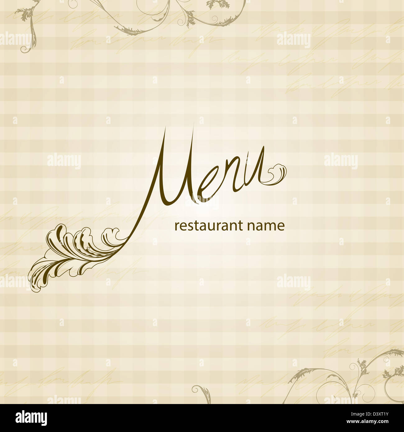 Vintage cafe menu paper hi-res stock photography and images - Alamy