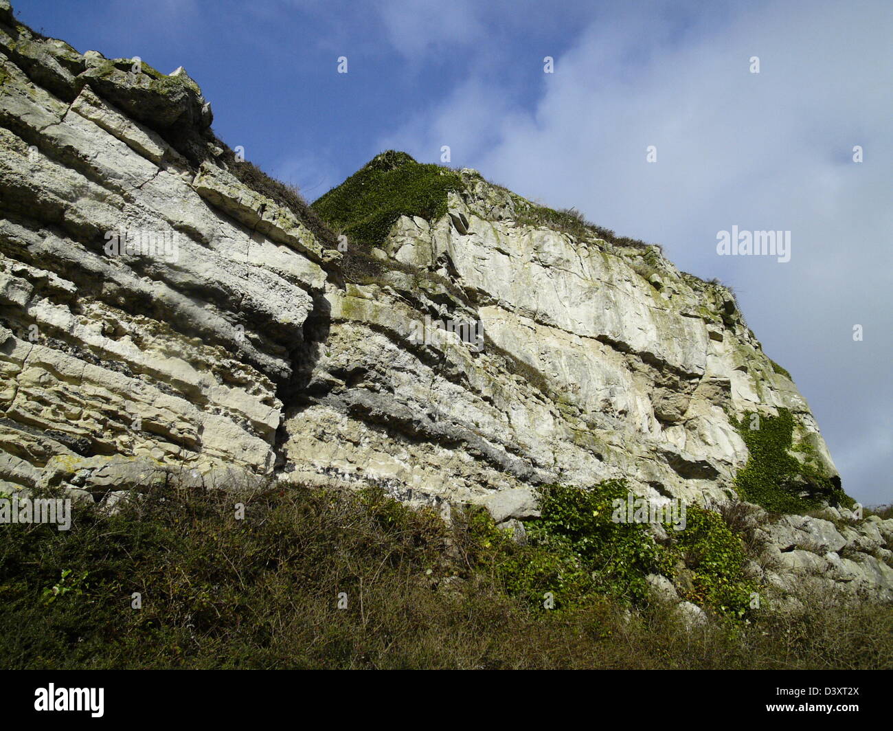 Rock face of Portland stone Stock Photo - Alamy