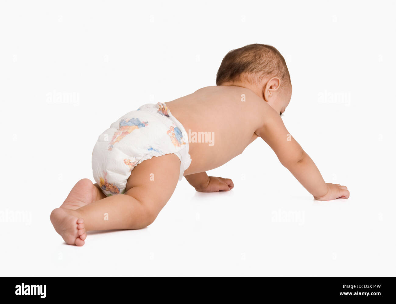 Baby boy crawling Stock Photo - Alamy