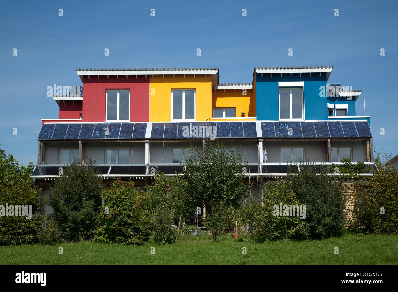 Freiburg, Germany, in Solarhaeuser Rieselfeld Stock Photo - Alamy
