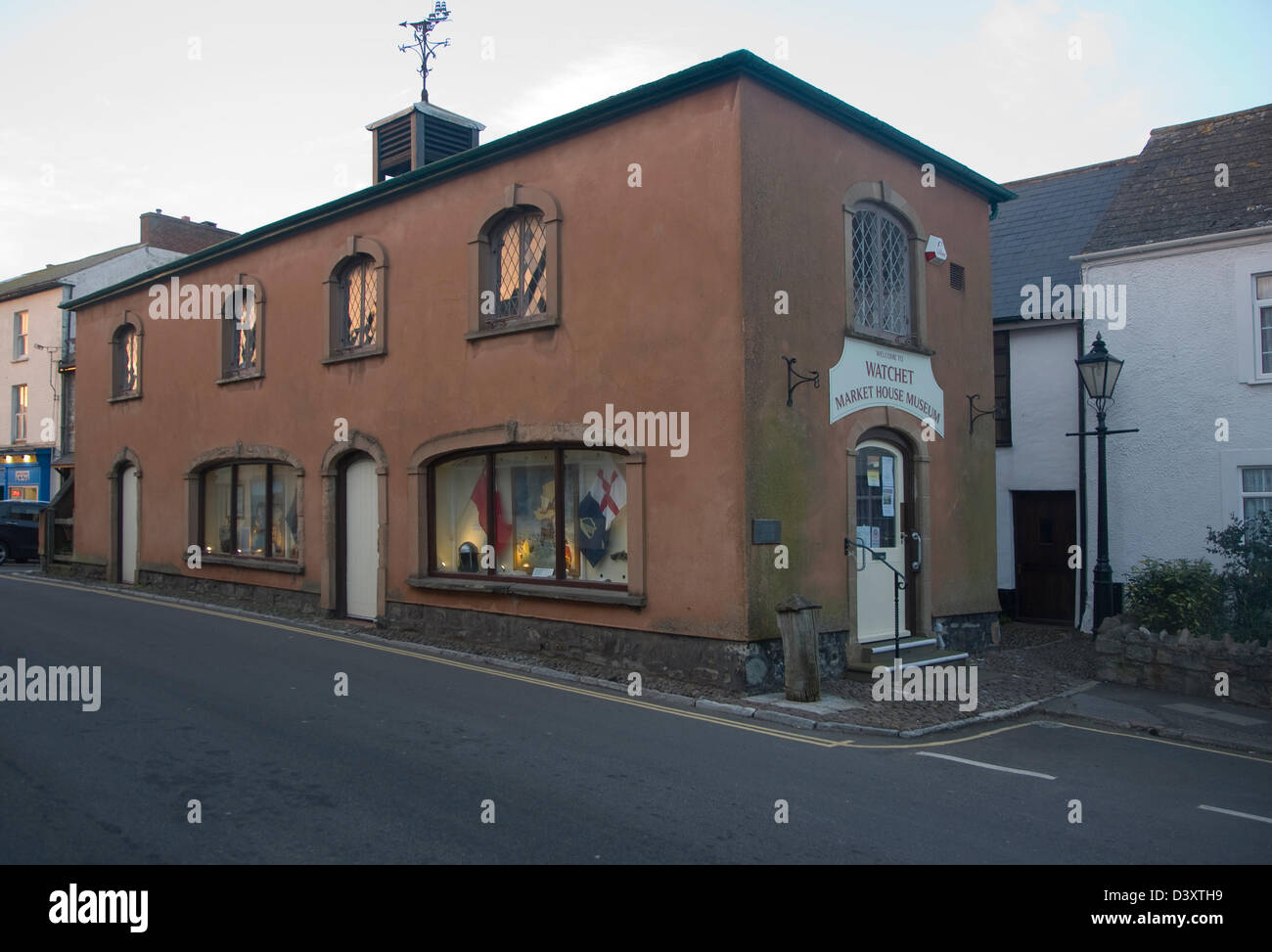 Historic Market House museum building, Watchet, Somerset, England Stock ...