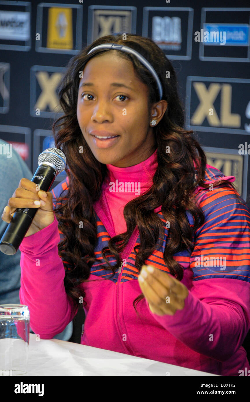 US sprinter Shelly-Ann Fraser-Pryce Stock Photo - Alamy