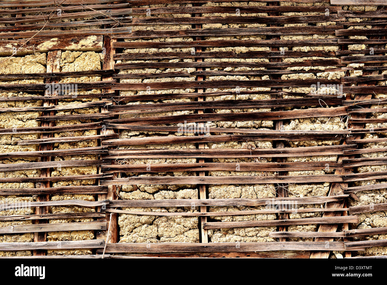 made in a primitive house wall Stock Photo - Alamy