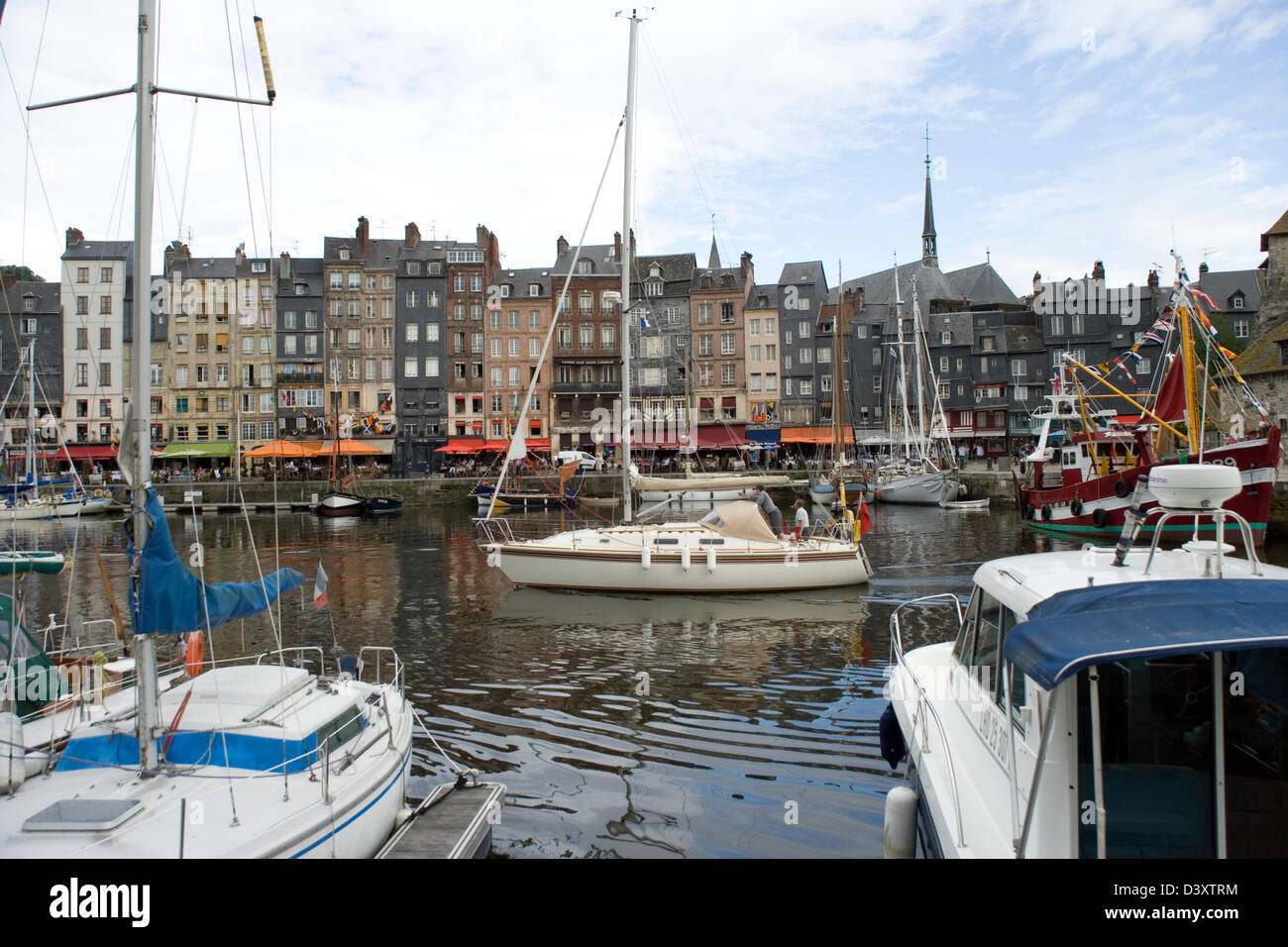 The old port of Honfleur, Normandy France Stock Photo - Alamy