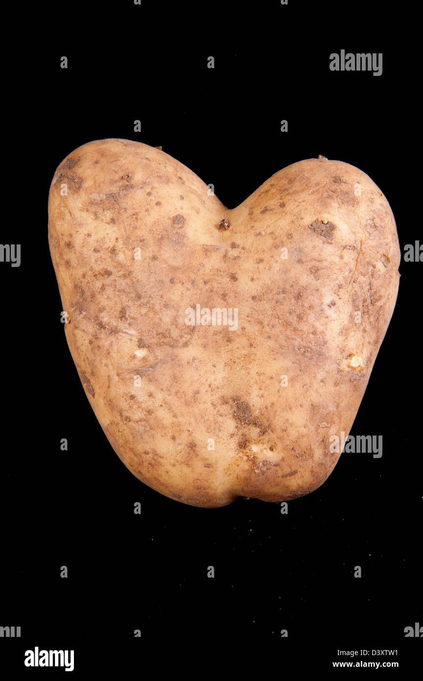 Heart shaped Potato Stock Photo - Alamy