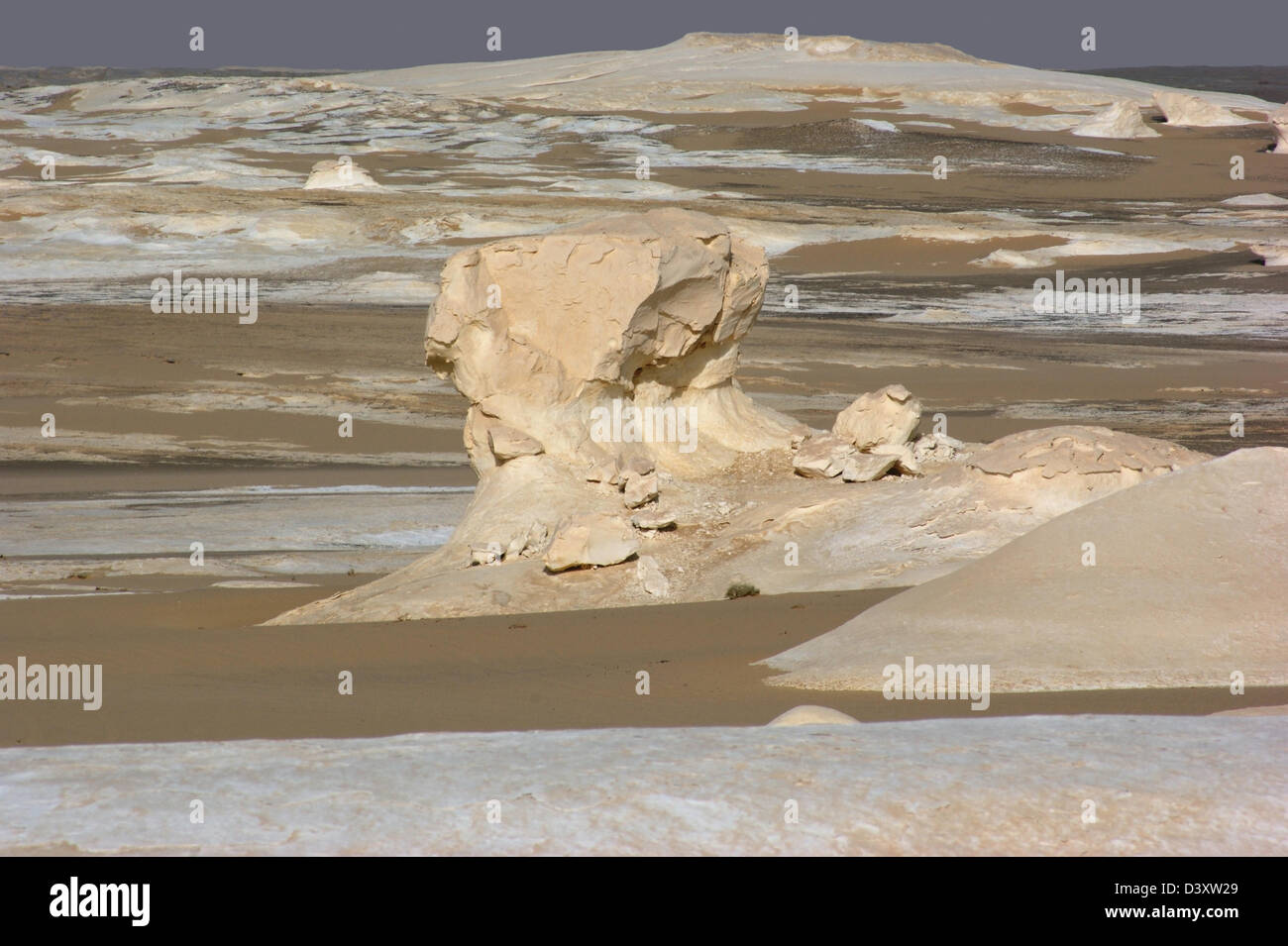 the white desert with rock formation in Egypt Stock Photo - Alamy