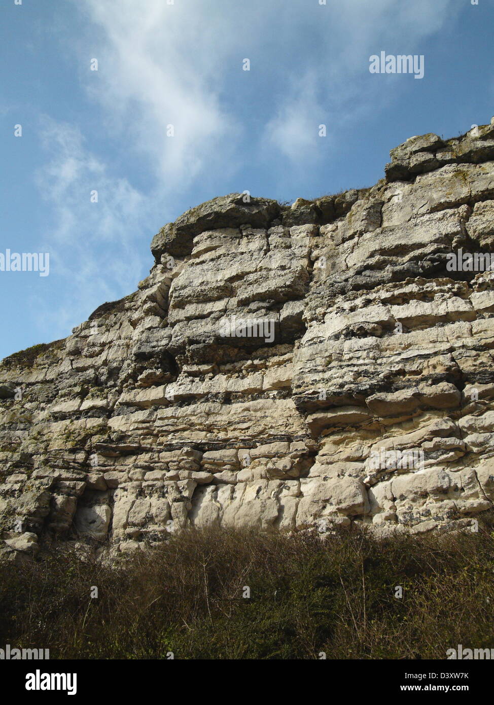 Rock face of Portland stone Stock Photo - Alamy
