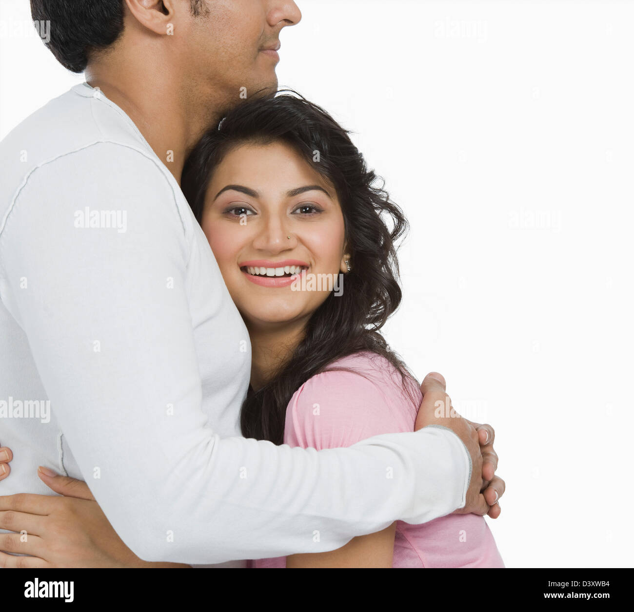 Relationship hugging Cut Out Stock Images & Pictures - Alamy