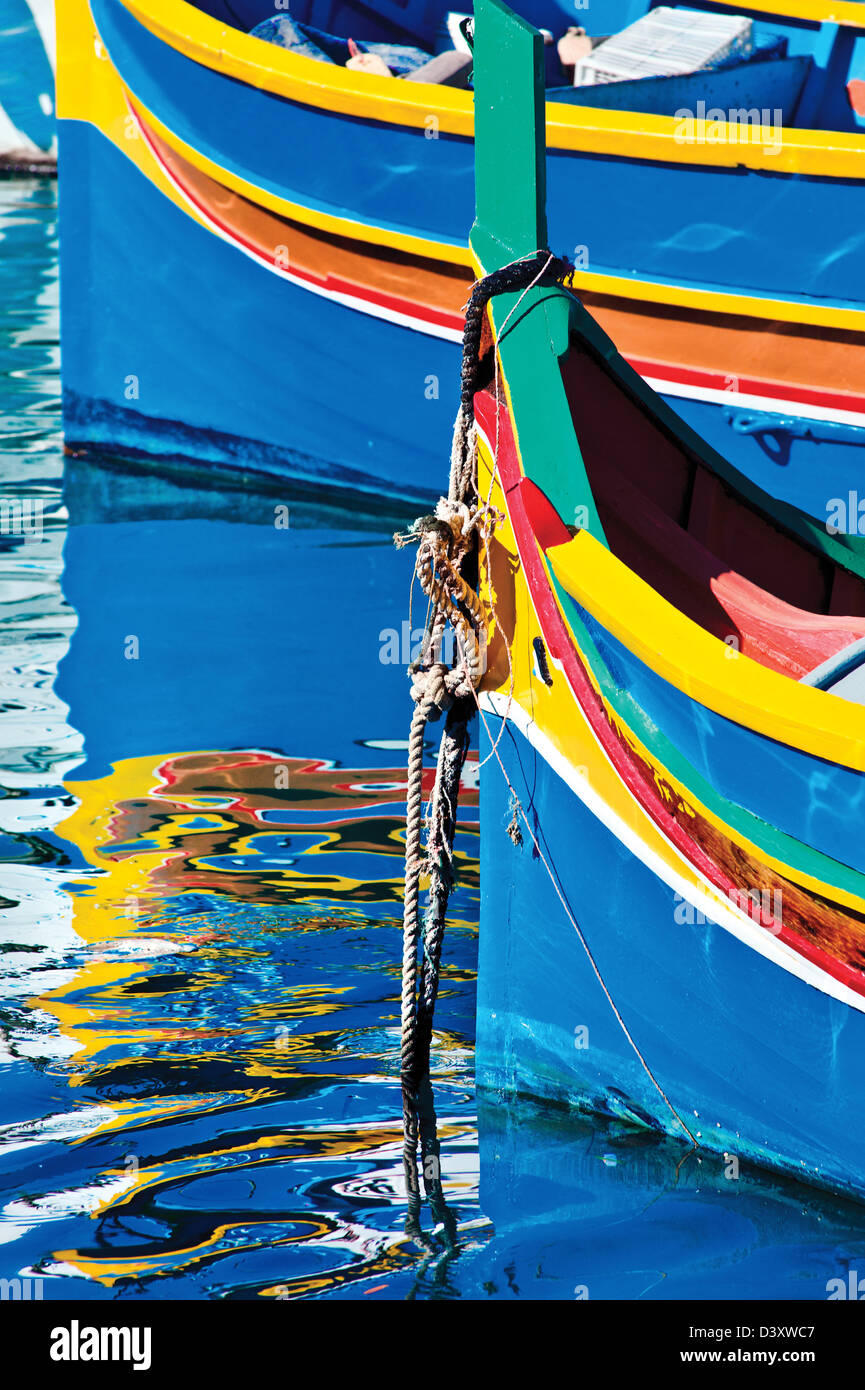Traditional maltese boats hi-res stock photography and images - Alamy