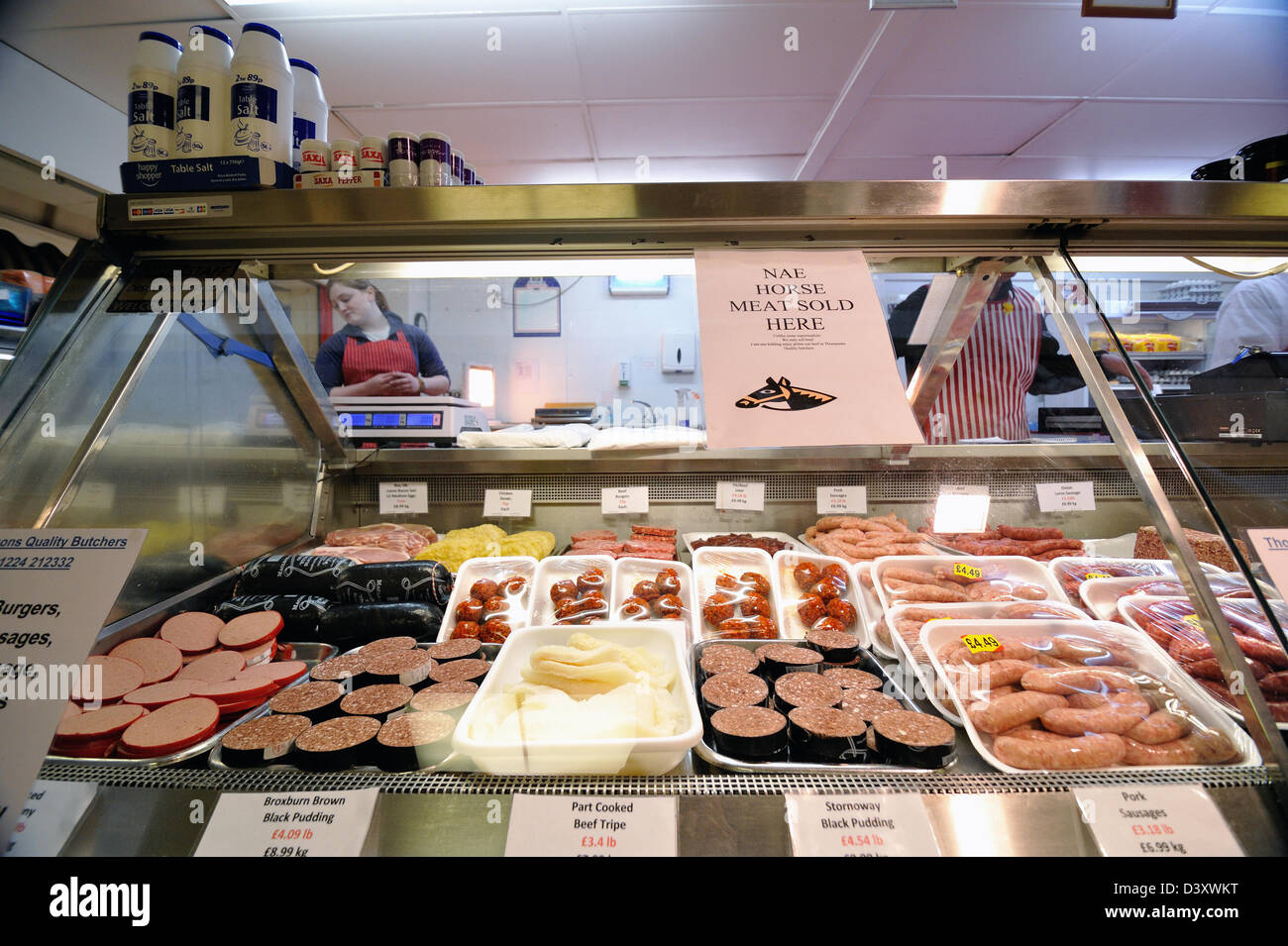 Aberdeen butcher Tommy Thomson declares his shop has no horse meat in ...