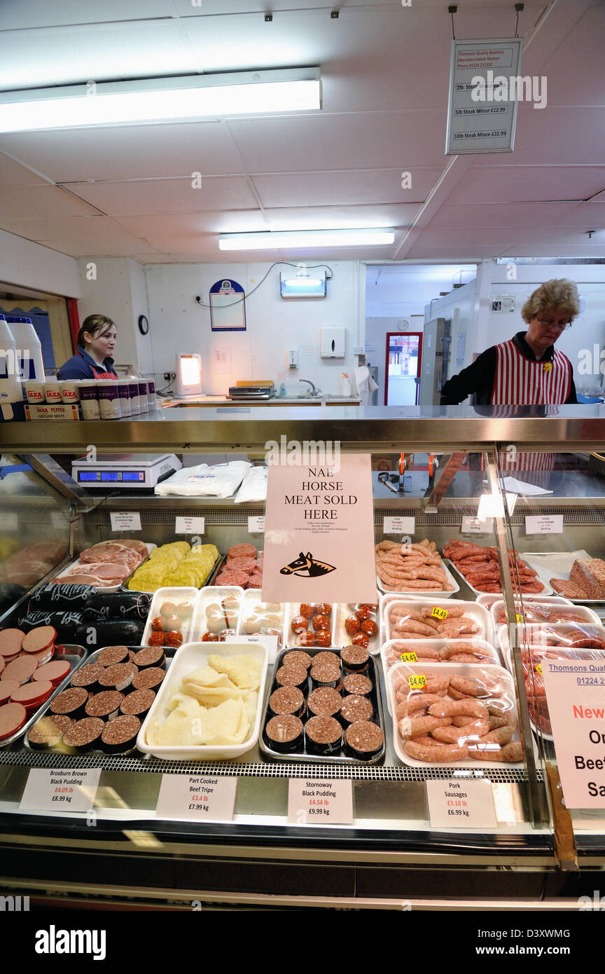 Aberdeen butcher Tommy Thomson declares his shop has no horse meat in ...