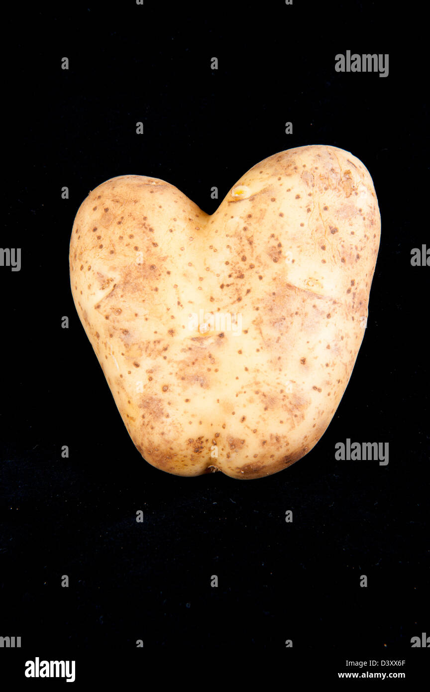 Heart shaped Potato Stock Photo - Alamy