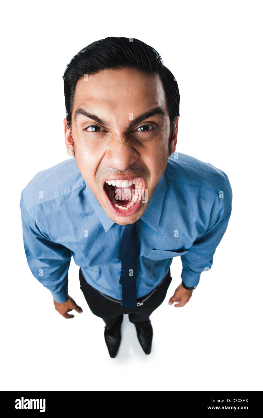 Indian man face looking down Cut Out Stock Images & Pictures - Alamy