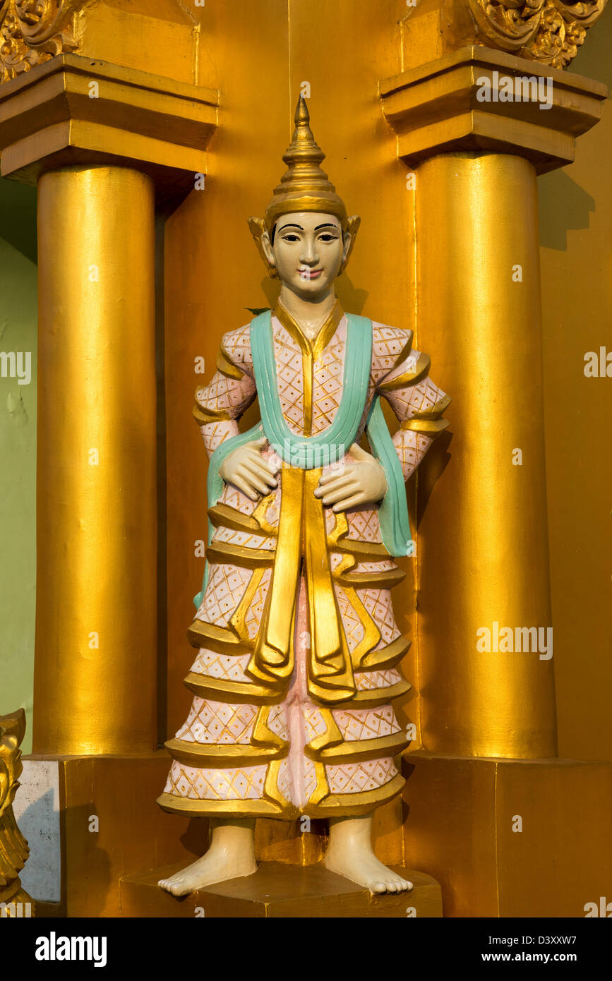 Guardian figures at Shwedagon Pagoda Yangon Myanmar Stock Photo - Alamy