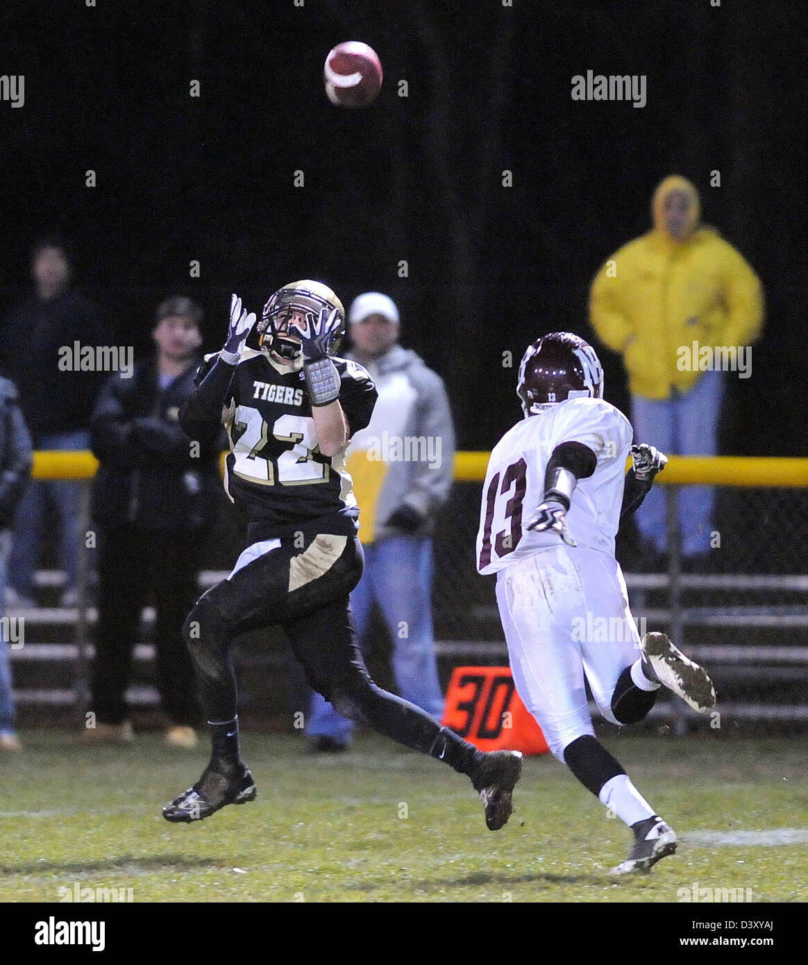 High School football action in Madison CT USA Stock Photo - Alamy
