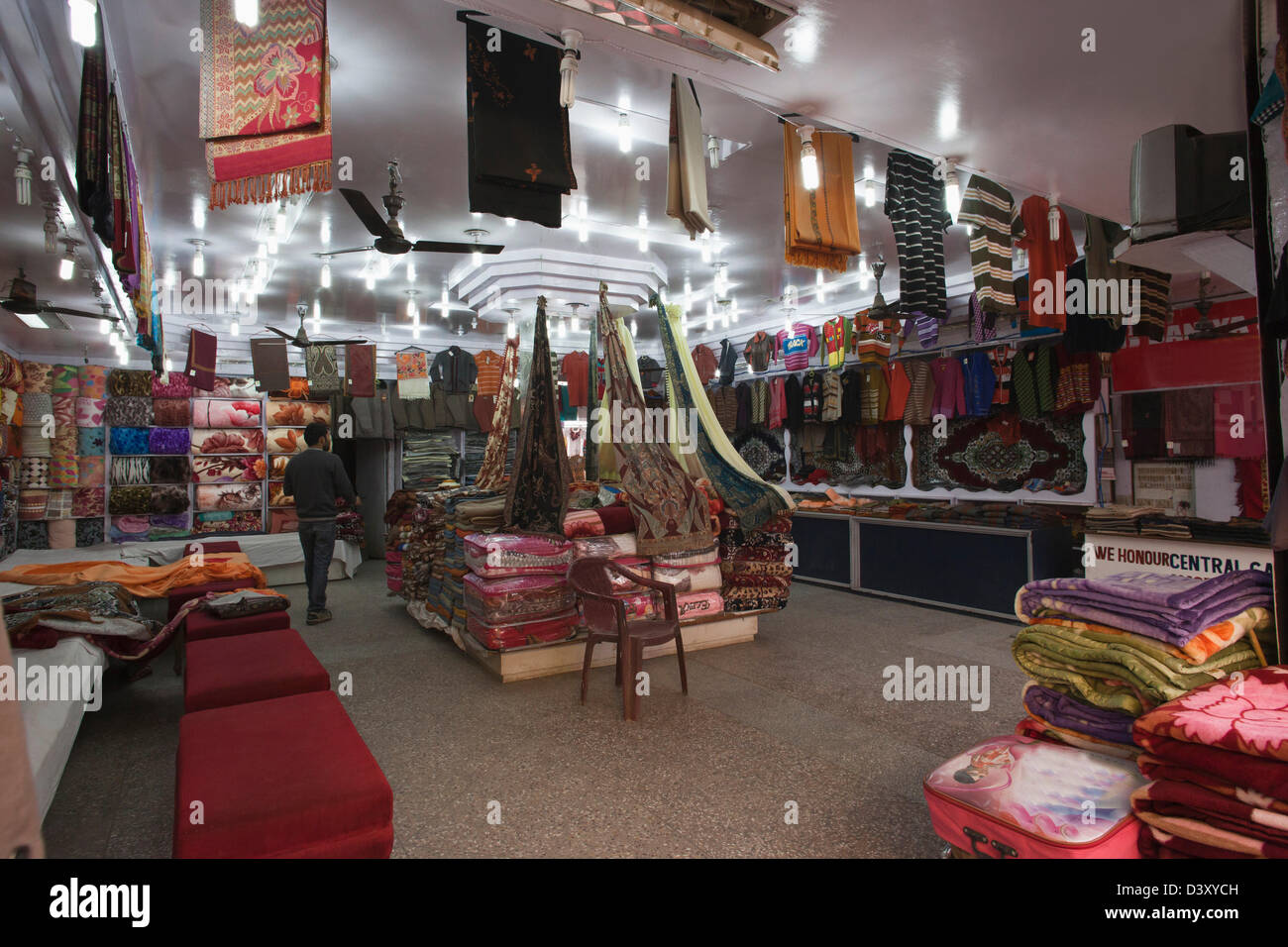 Interiors of a clothing store, Jammu And Kashmir, India Stock Photo - Alamy