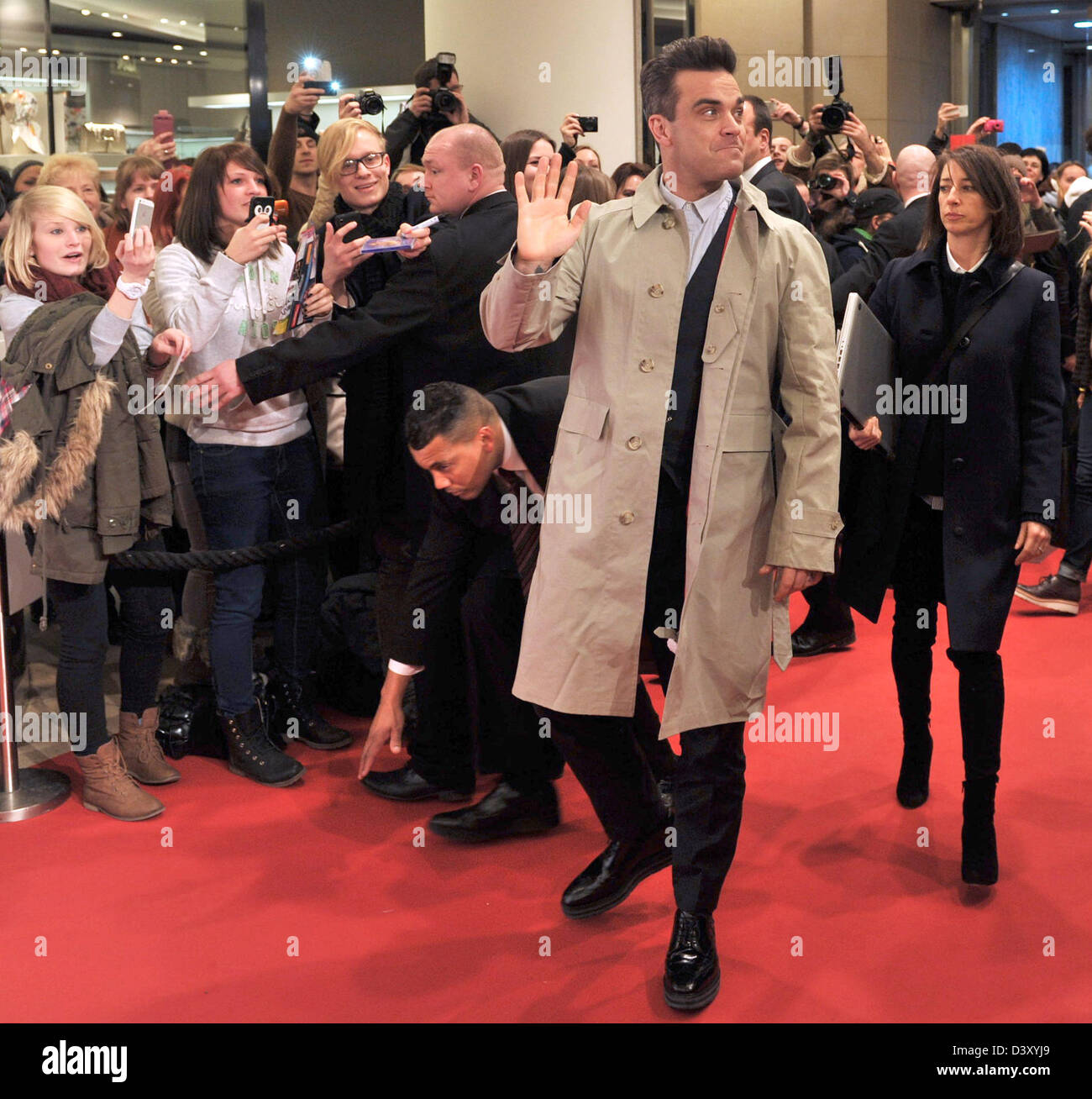 British musician and entertainer Robbie Williams arrives for the ...