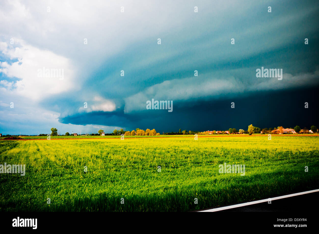 dramatic rural landscape before storm Stock Photo - Alamy