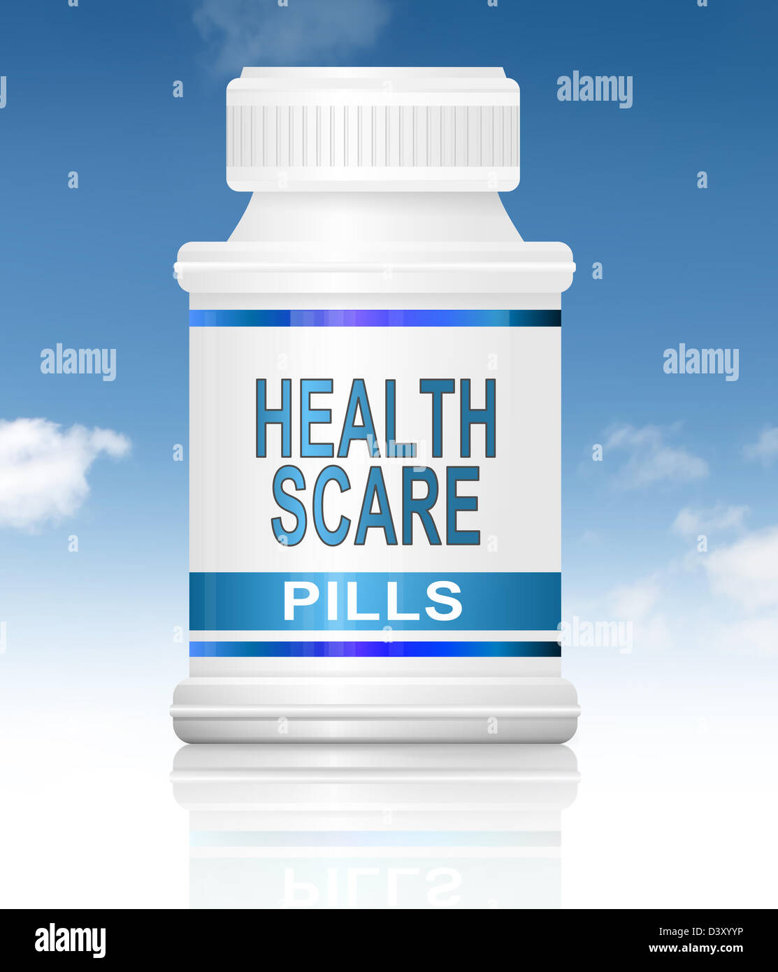 Health scare pills Stock Photo - Alamy