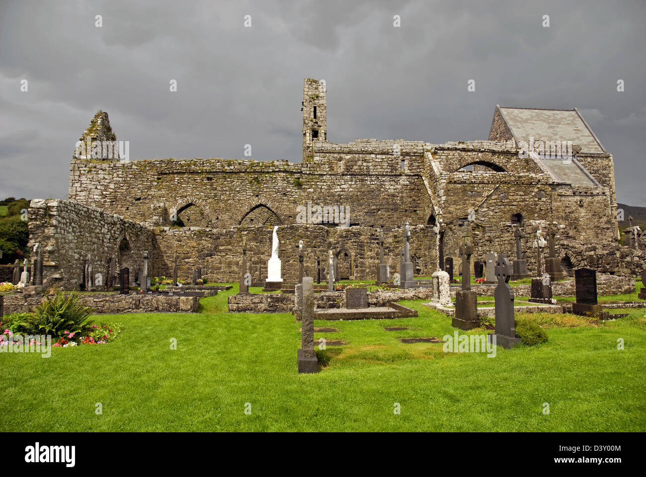Corcomroe Abbey, 13th Century Cistercian monastery, The Burren, Co ...
