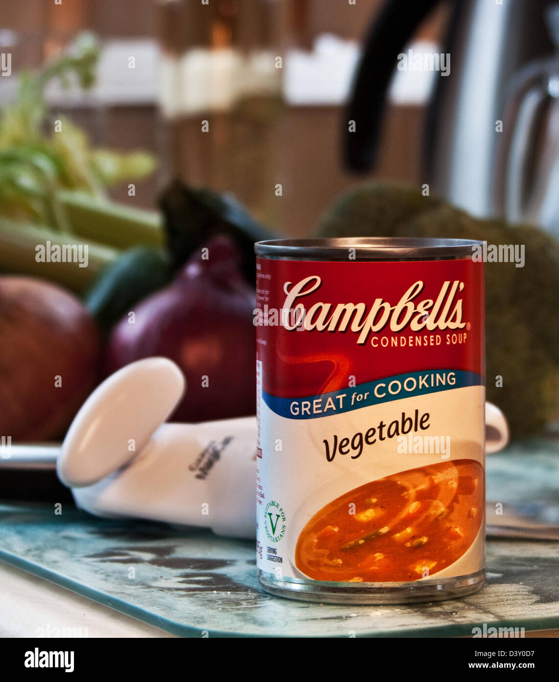 Soup preparation in kitchen hi-res stock photography and images - Alamy