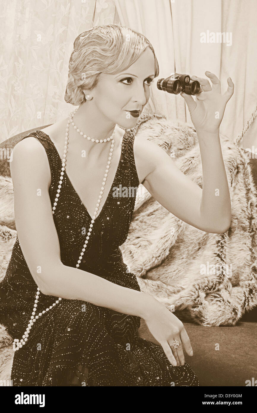 1920s flapper, model hi-res stock photography and images - Alamy