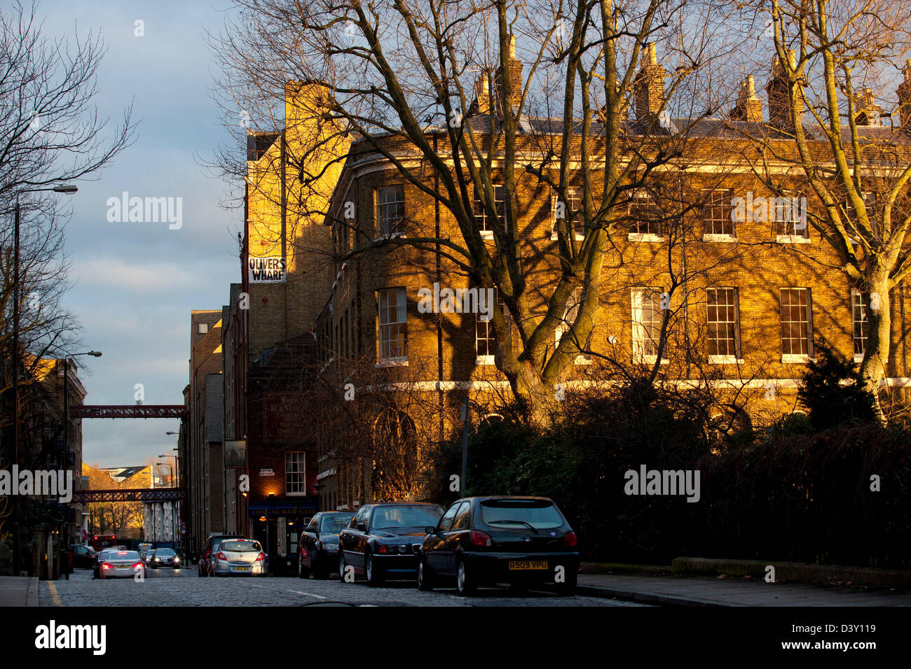 Wapping High Street in winter light. London Stock Photo - Alamy