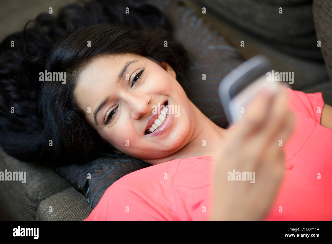 Woman text messaging on a mobile phone Stock Photo - Alamy Woman text messaging on a mobile phone Stock Photo - Alamy