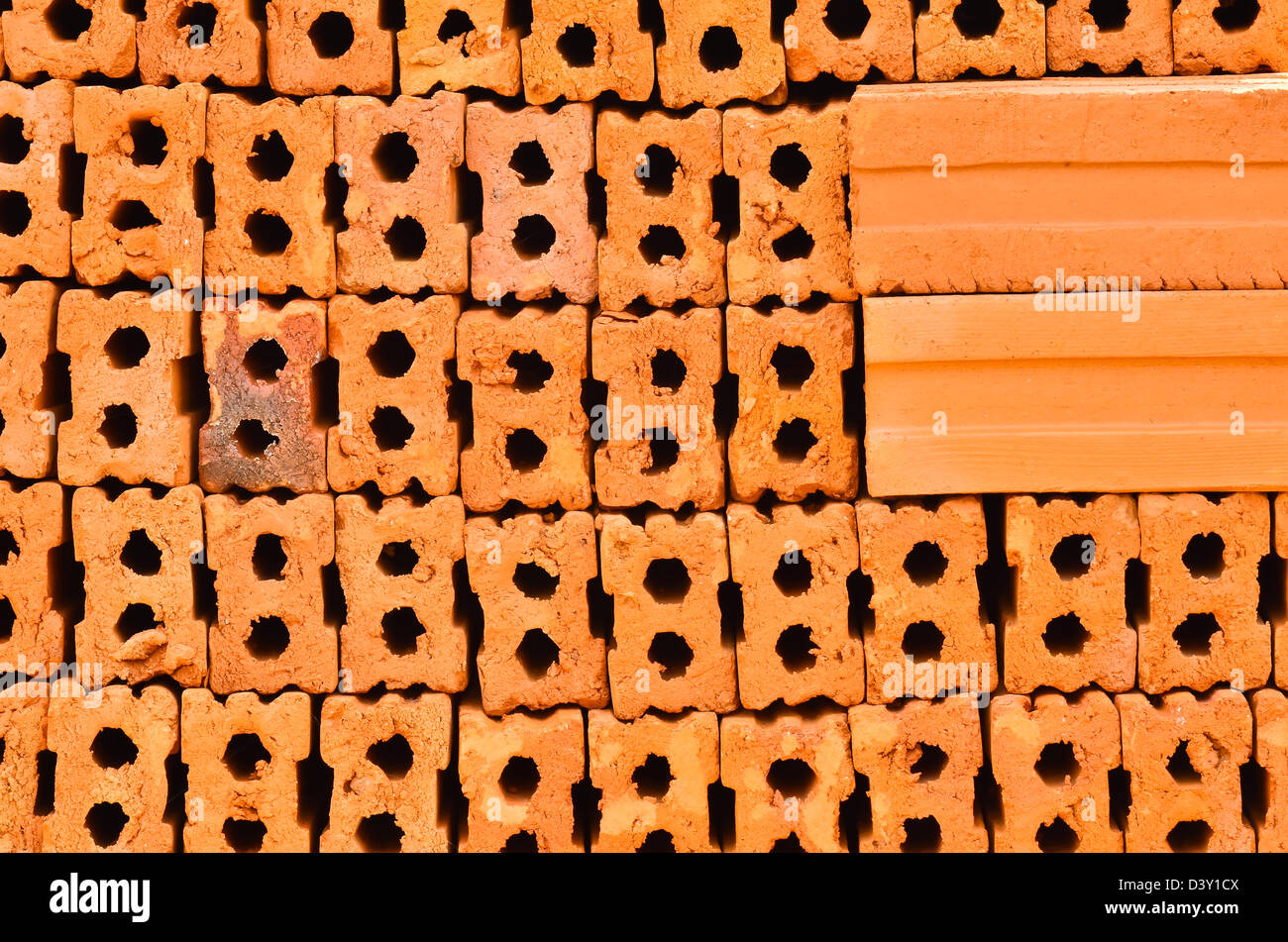 Stack of Red Bricks Stock Photo - Alamy