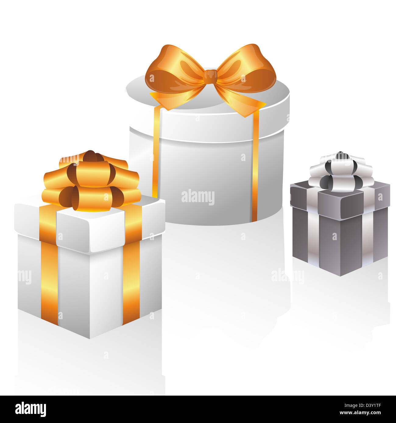 Set of gift boxes Stock Photo - Alamy