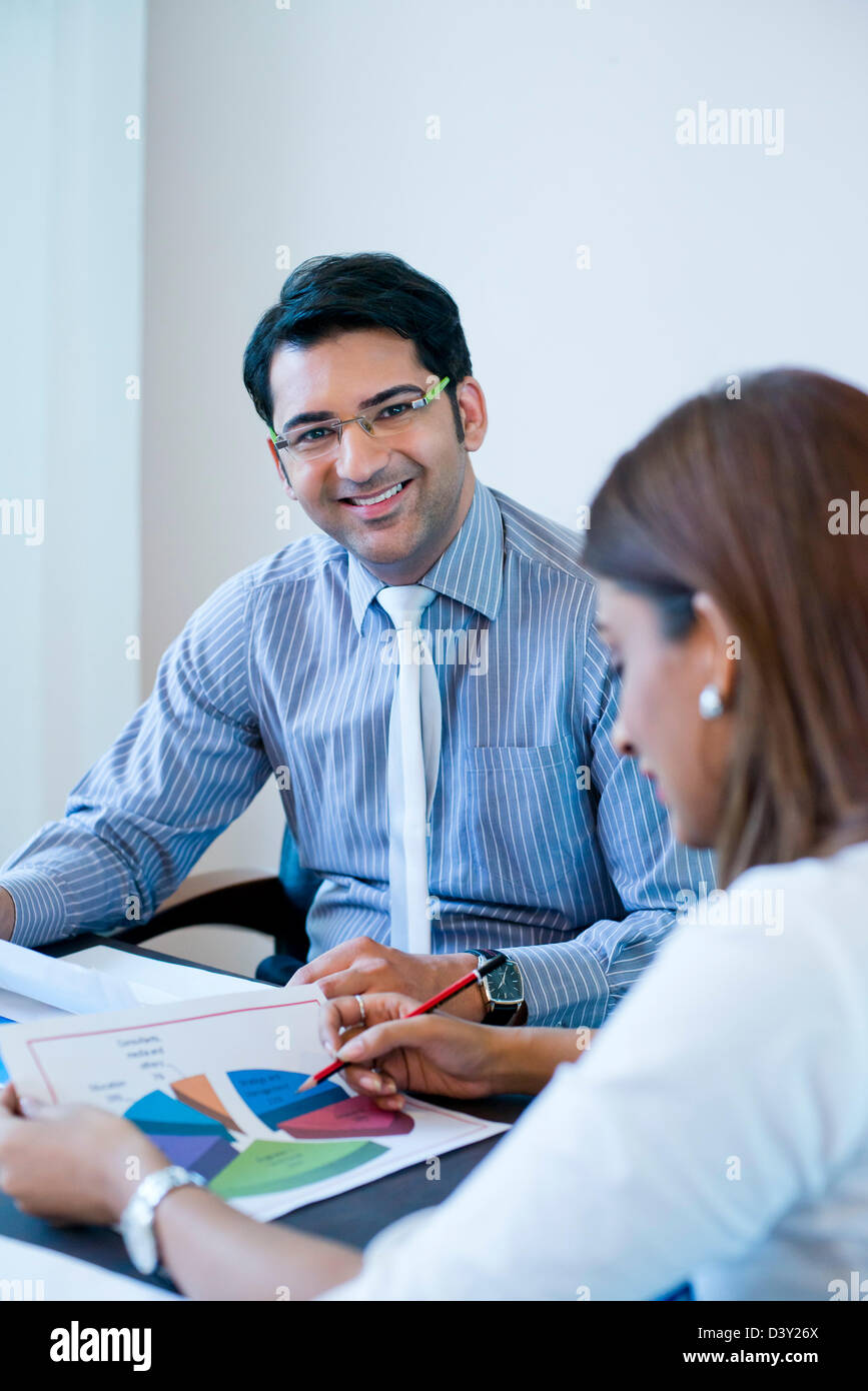 Executive smile indian side view hi-res stock photography and images ...
