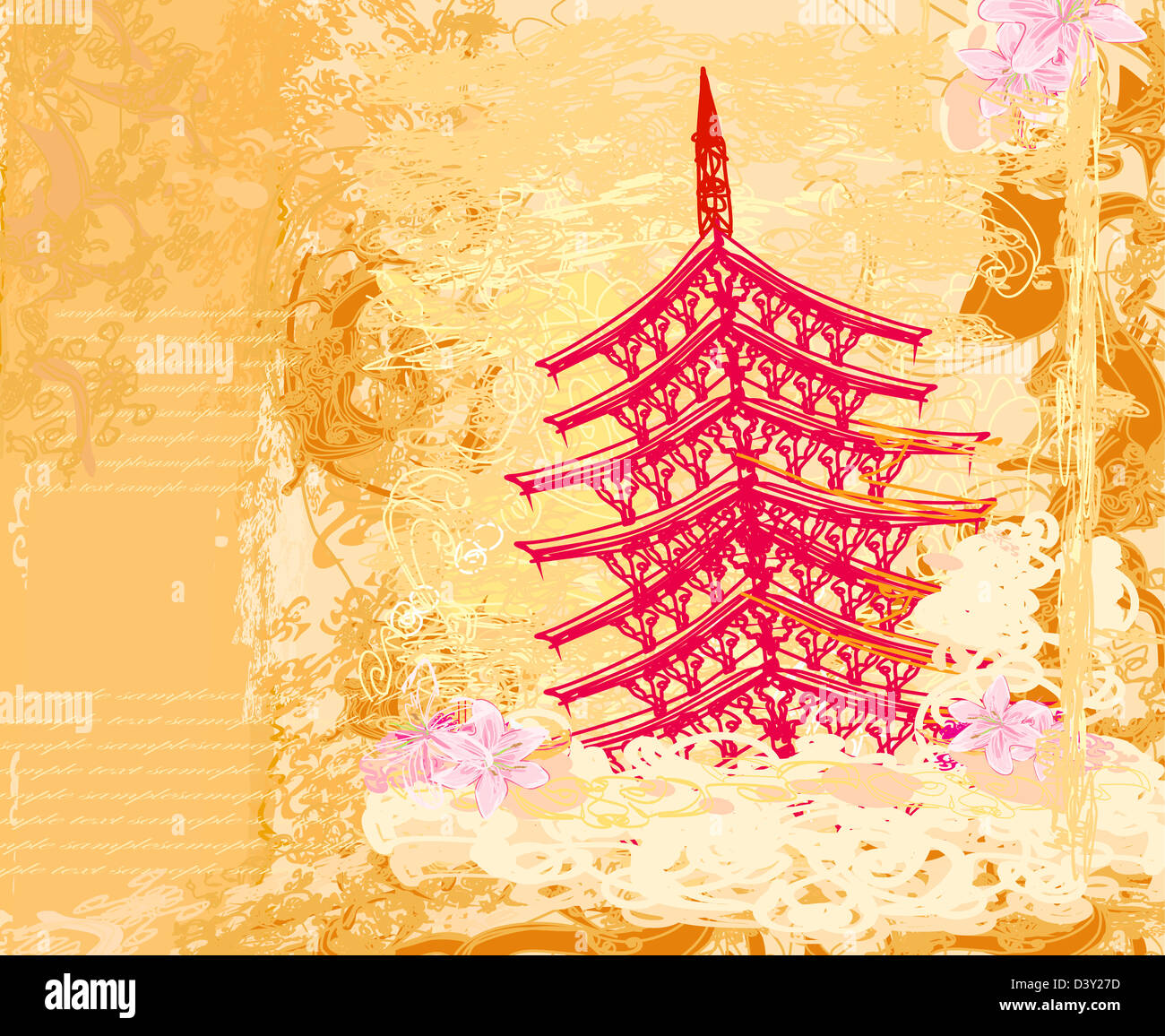 abstract Chinese landscape Stock Photo - Alamy