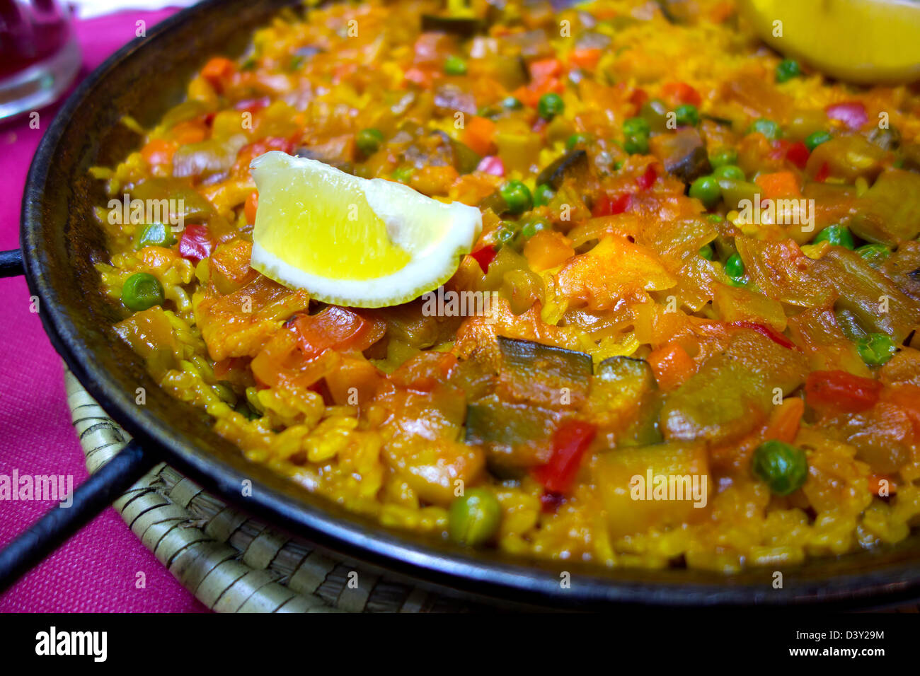 Paella - traditional spanish dish Stock Photo - Alamy