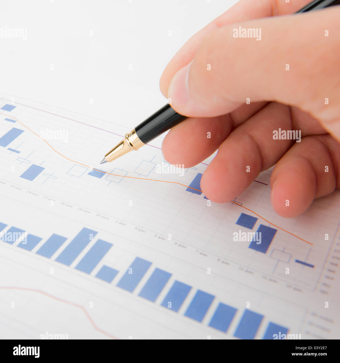 analysis of business graphs Stock Photo - Alamy