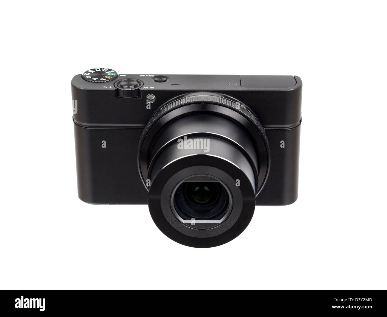 Black compact digital camera isolated on white background Stock Photo ...